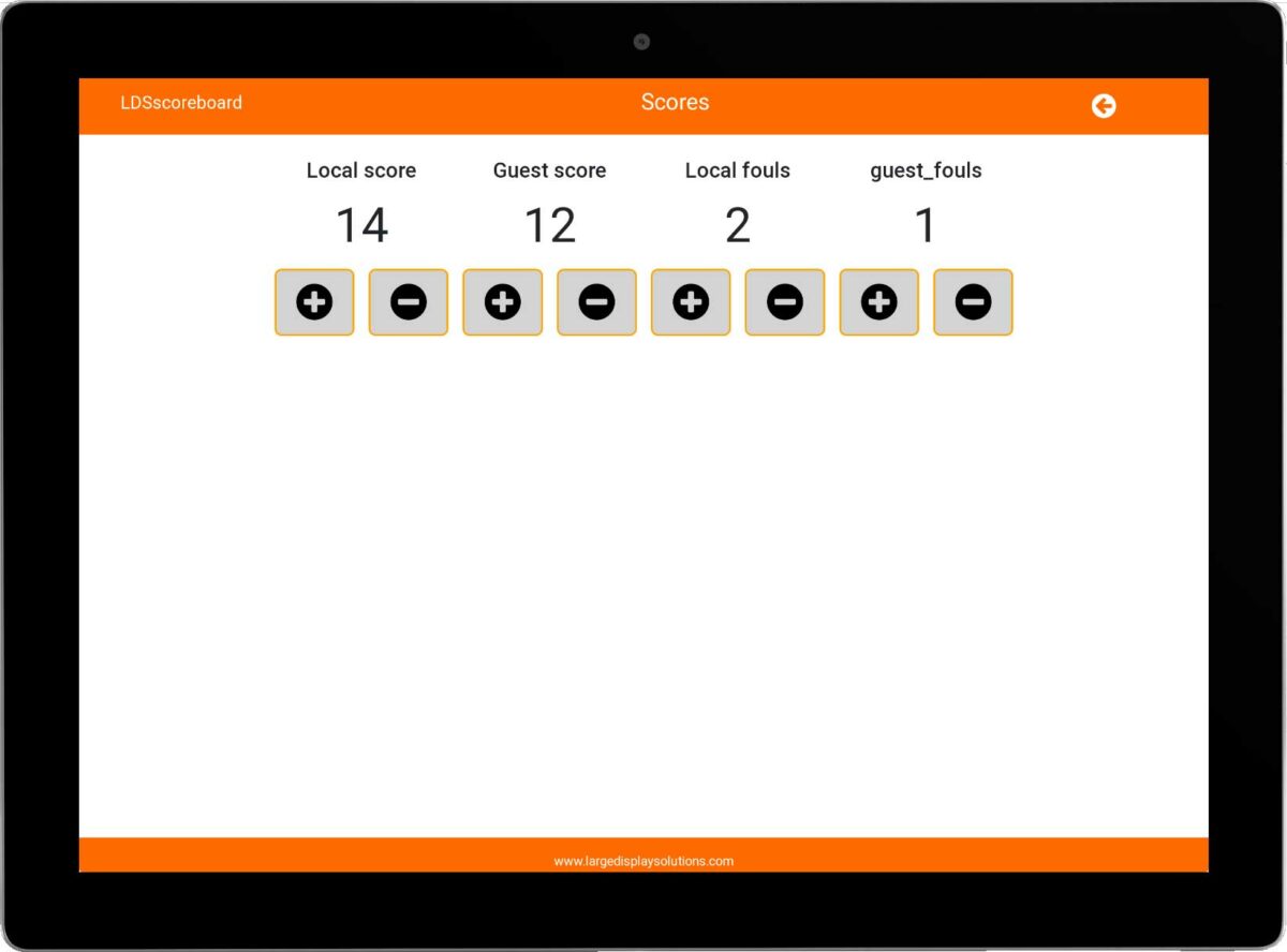 Scoreboard software - Digital scoreboards - Large Display Solutions