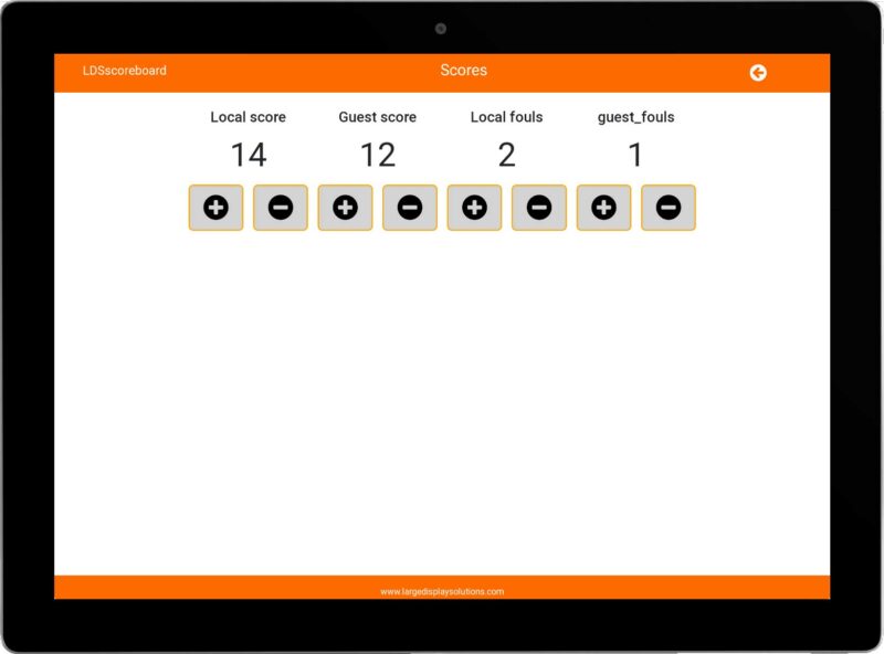 Scoreboard software - Digital scoreboards - Large Display Solutions
