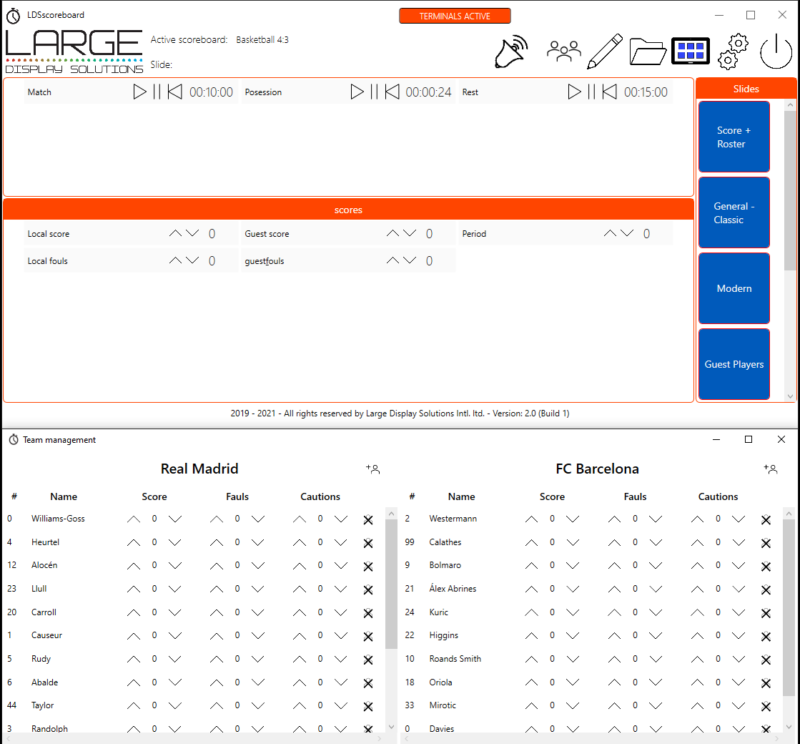 Scoreboard software - Digital scoreboards - Large Display Solutions