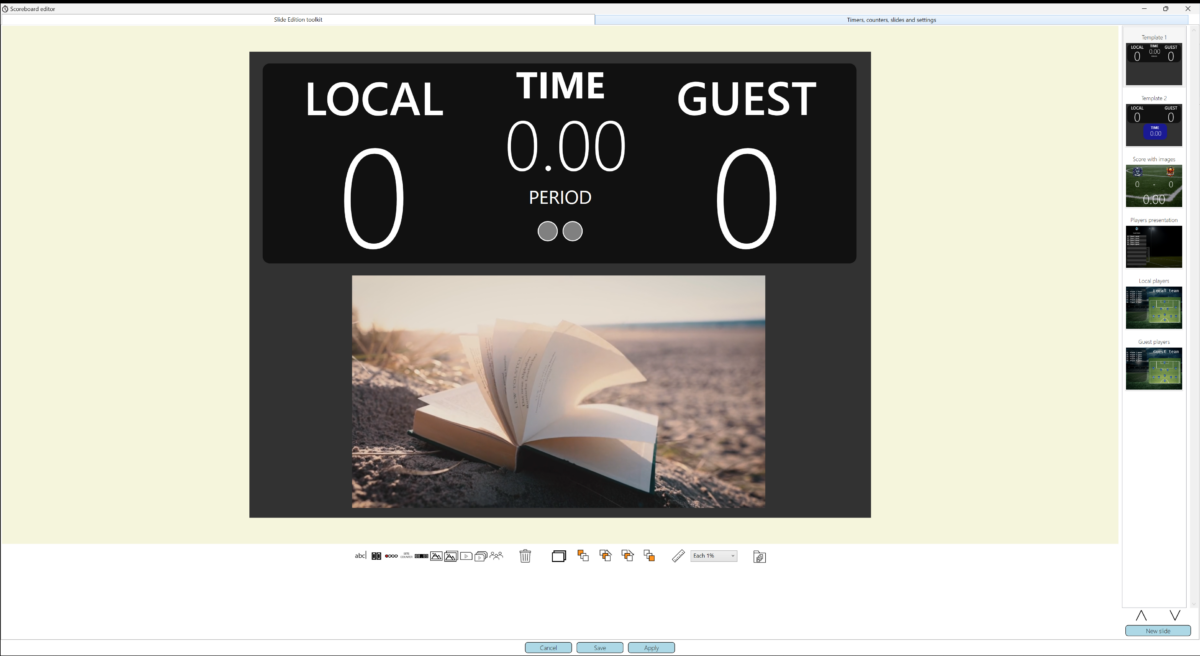 Customize the video scoreboard - Large Display Solutions