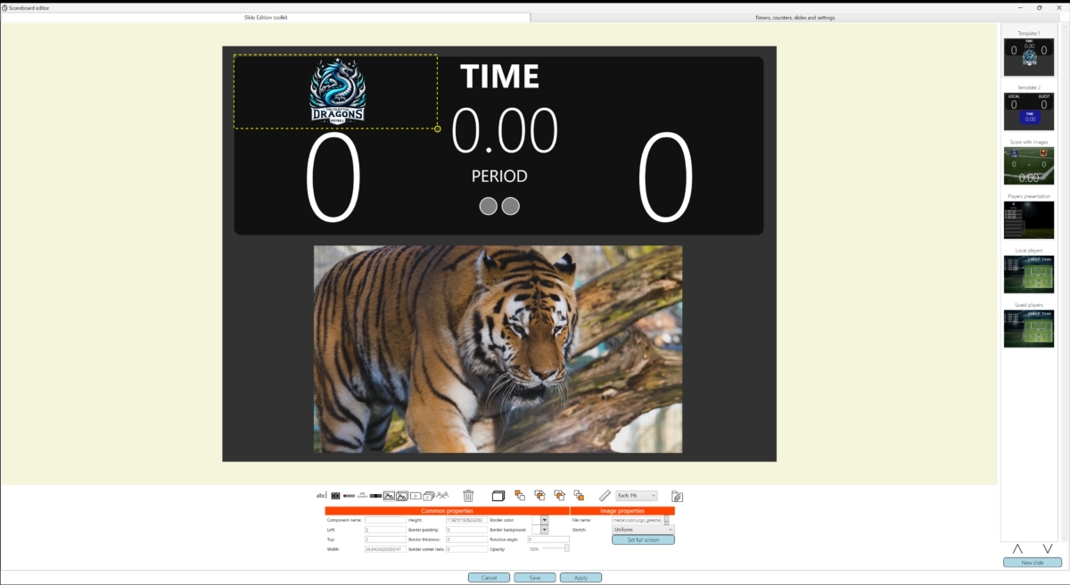 Customize the video scoreboard - Large Display Solutions