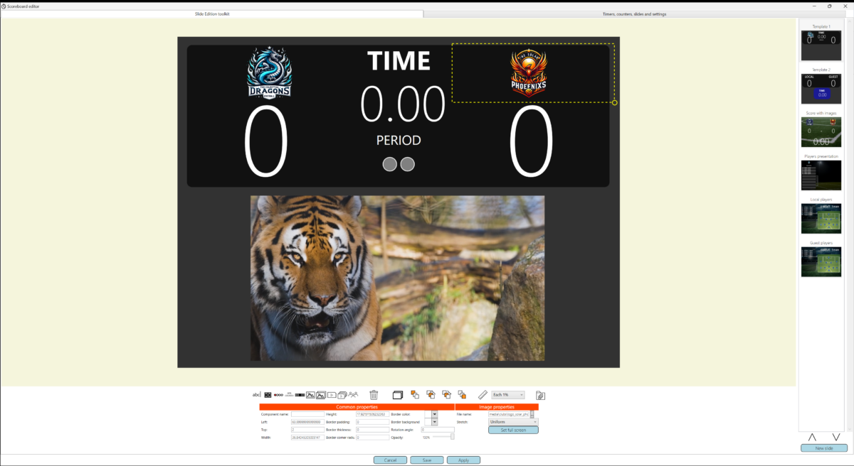 Customize the video scoreboard - Large Display Solutions